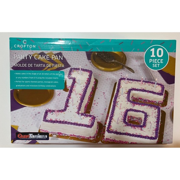 Crofton | Kitchen | Crofton Party Cake Pan Piece Set Make Any Number ...